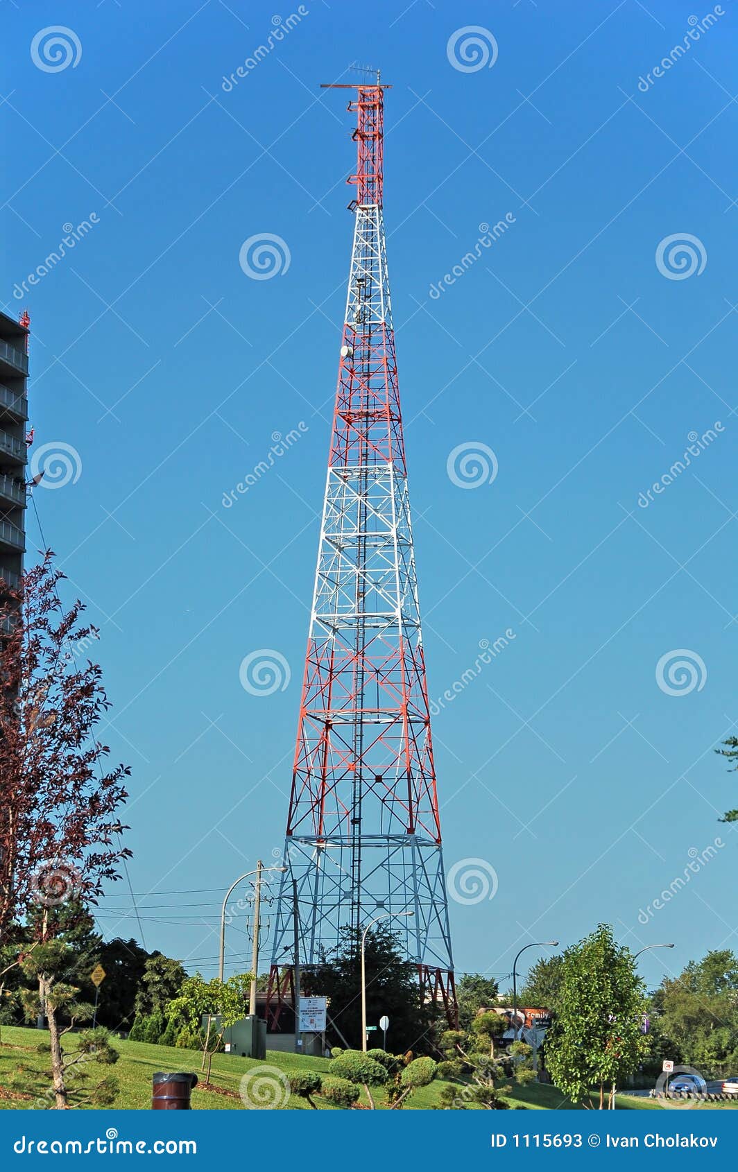 Communications antenna stock image. Image of telco, radio - 1115693