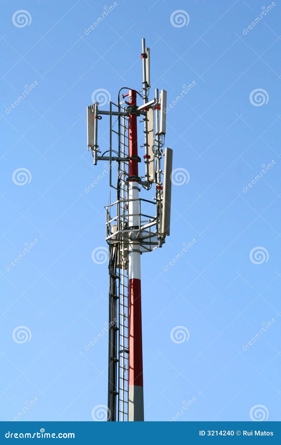 Communications antenna stock photo. Image of antenna, danger - 3214240