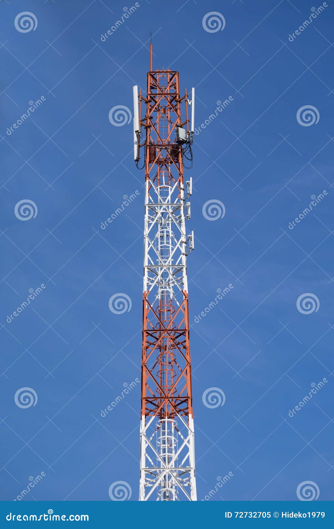 Communications antenna stock image. Image of communications - 72732705
