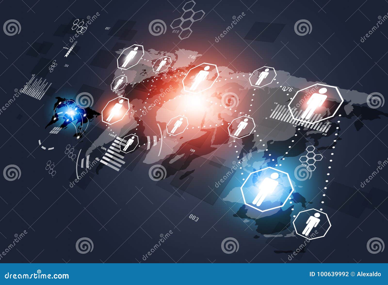 Communications Business Abstract Background Stock Illustration ...