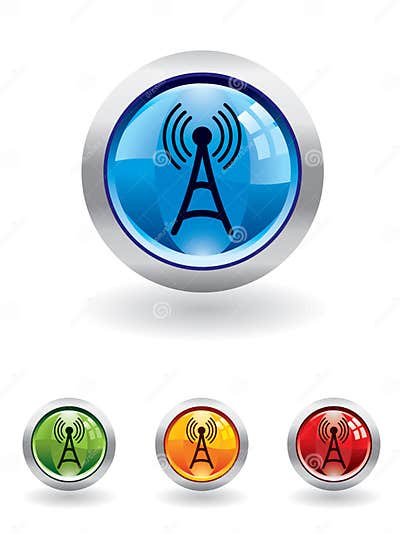 Communications button stock vector. Illustration of telecommunication ...