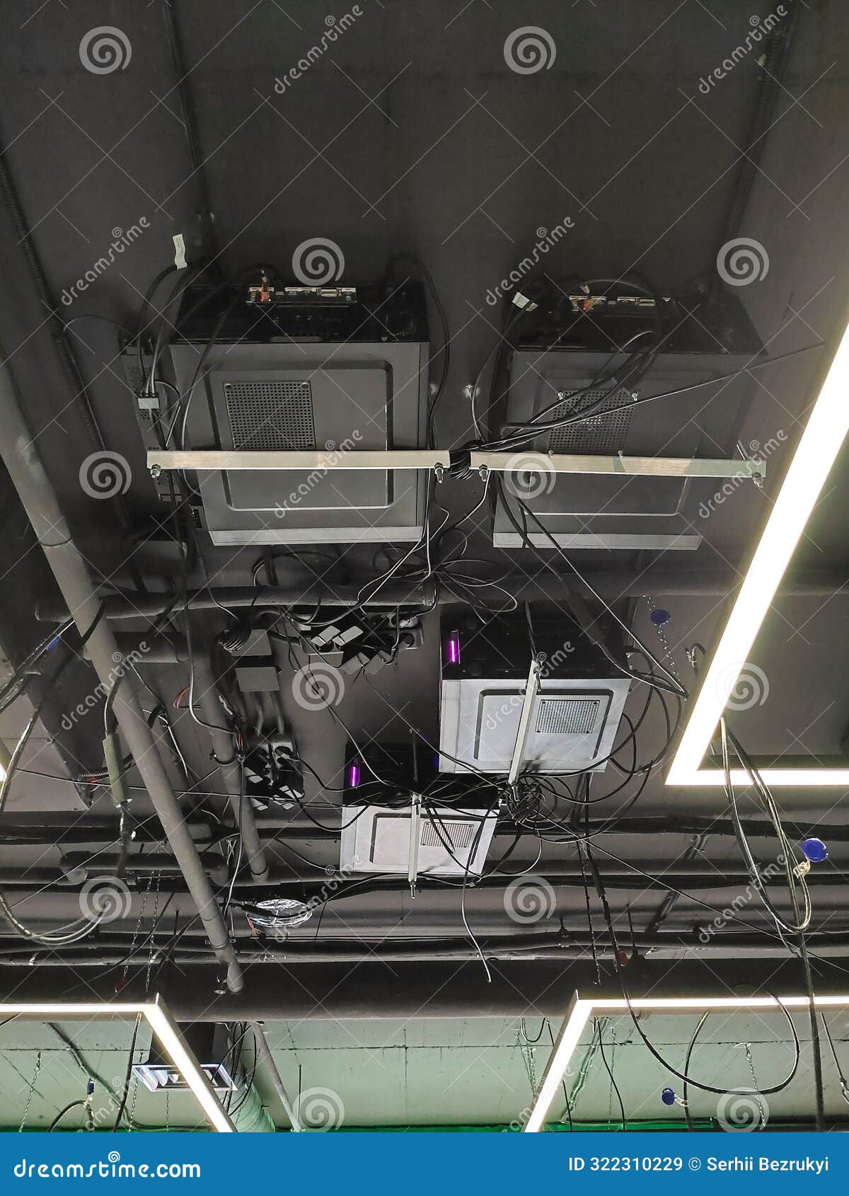 Communications of Computer Networks and Cable Wiring Under the Ceiling ...