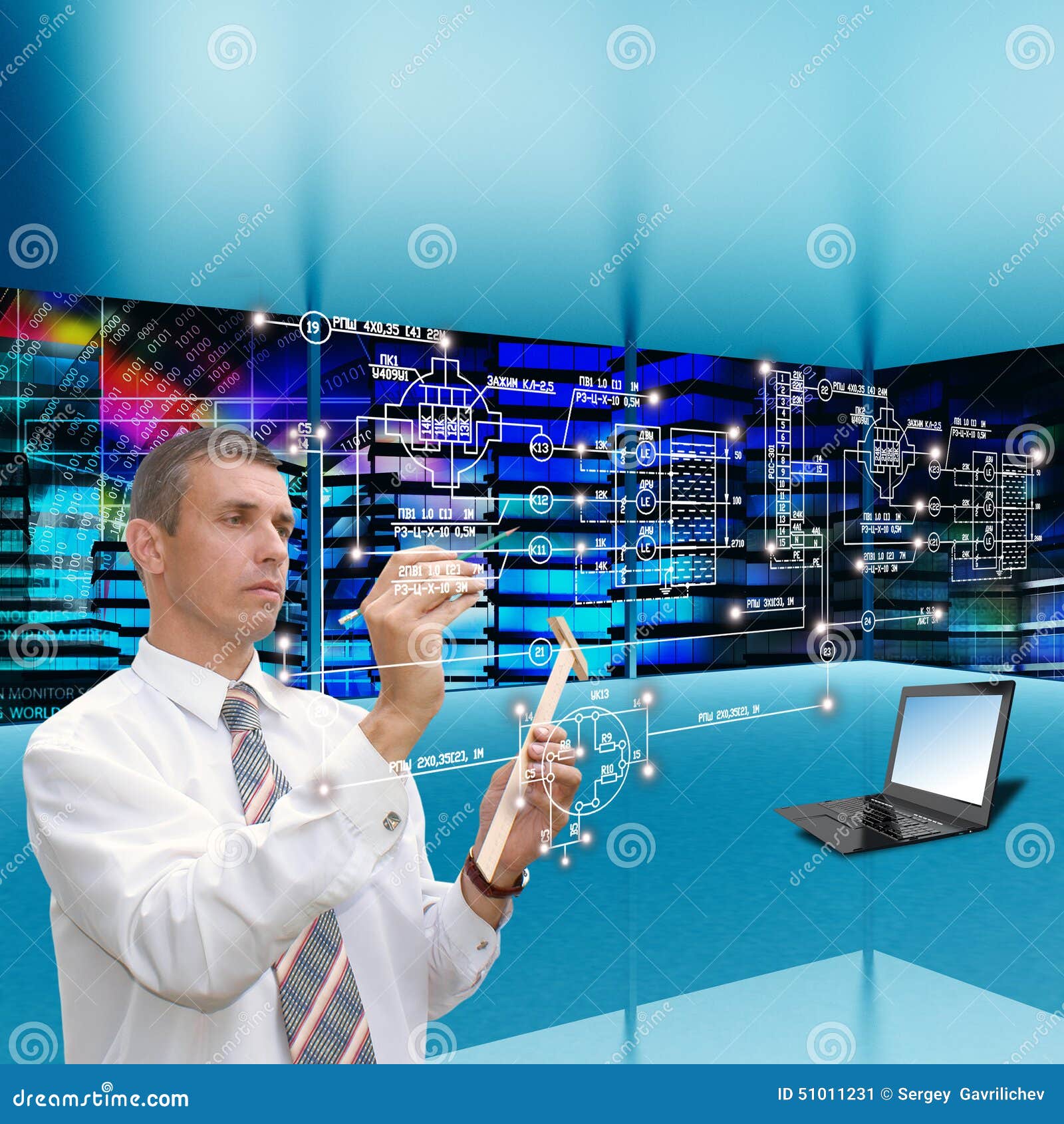 Communications Engineering Technology. Stock Image - Image of ...