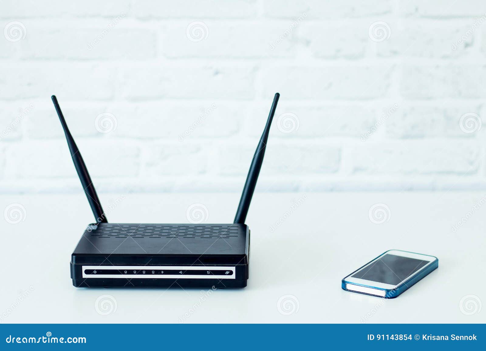 Communications Equipment Router Stock Photo - Image of antenna, back ...