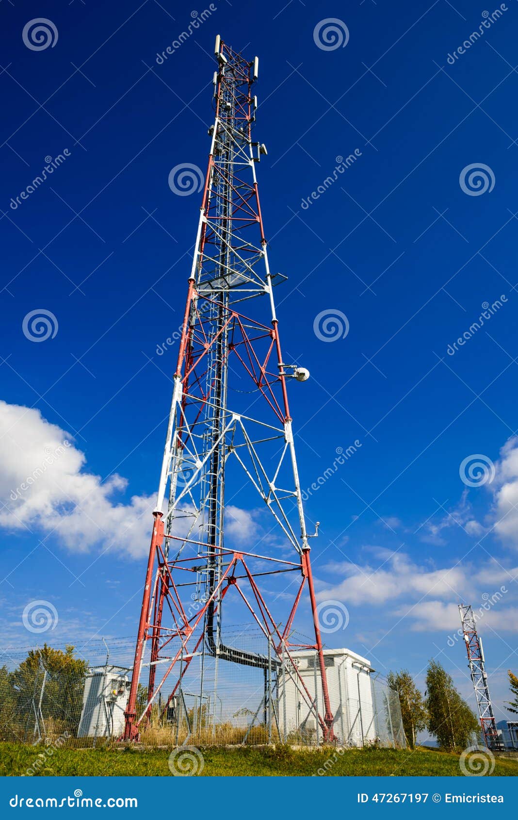 Communications GSM Tower, Romania Stock Image - Image of radio, signal ...