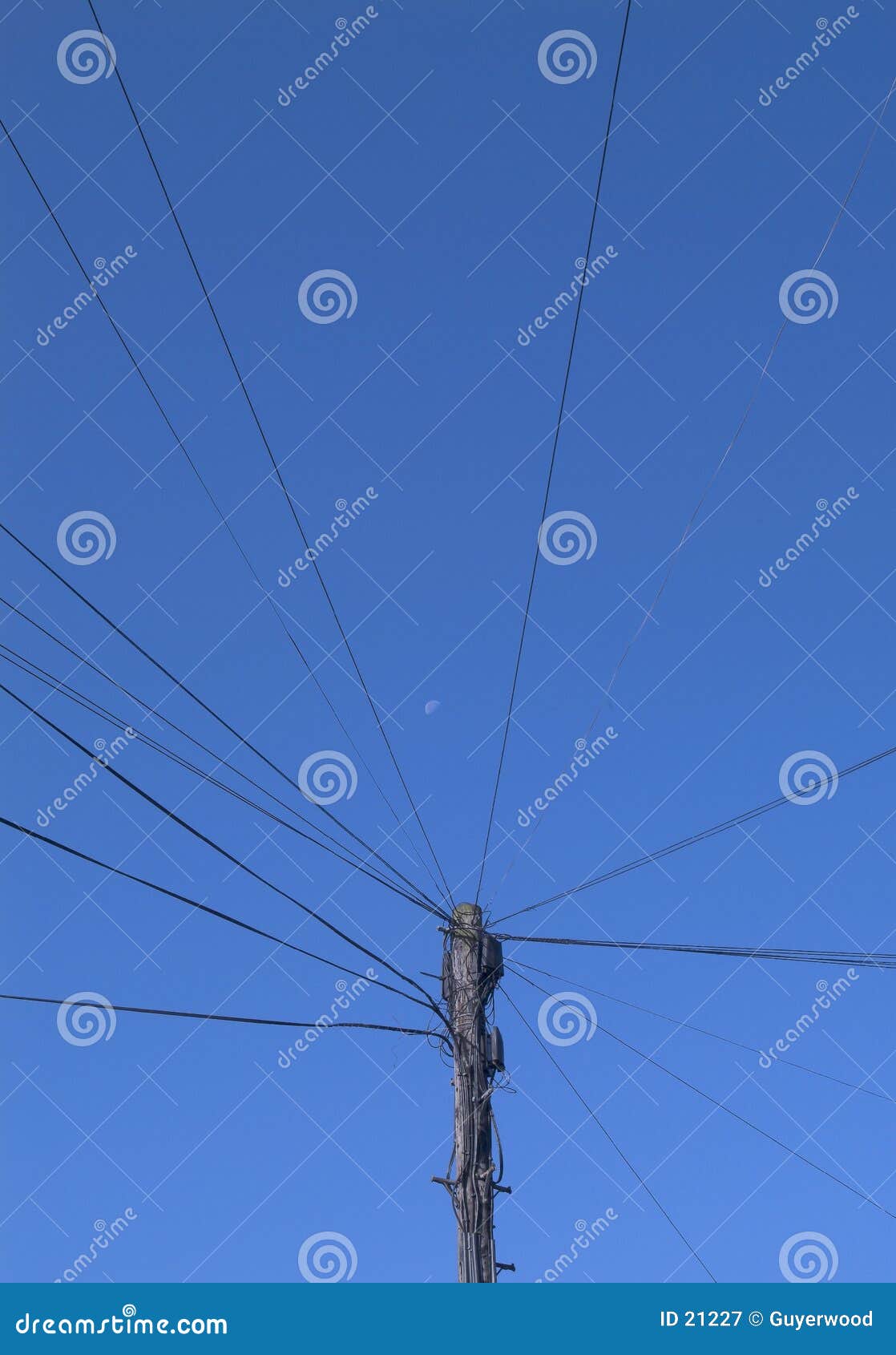 Communications hub stock image. Image of pole, cables, wires - 21227