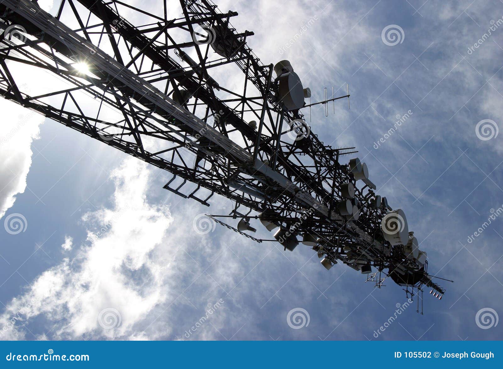 Communications Mast stock photo. Image of cell, rigid, dish - 105502