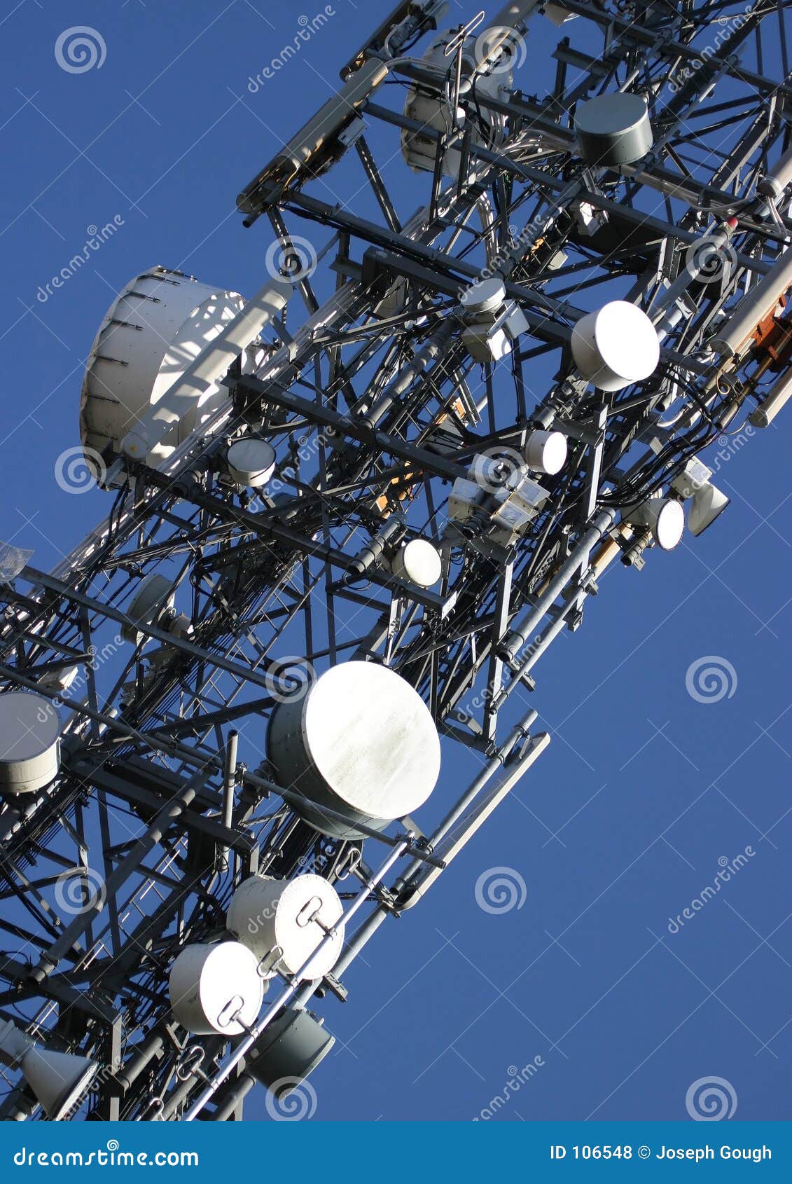 Communications Mast stock photo. Image of cell, dish, radiation - 106548