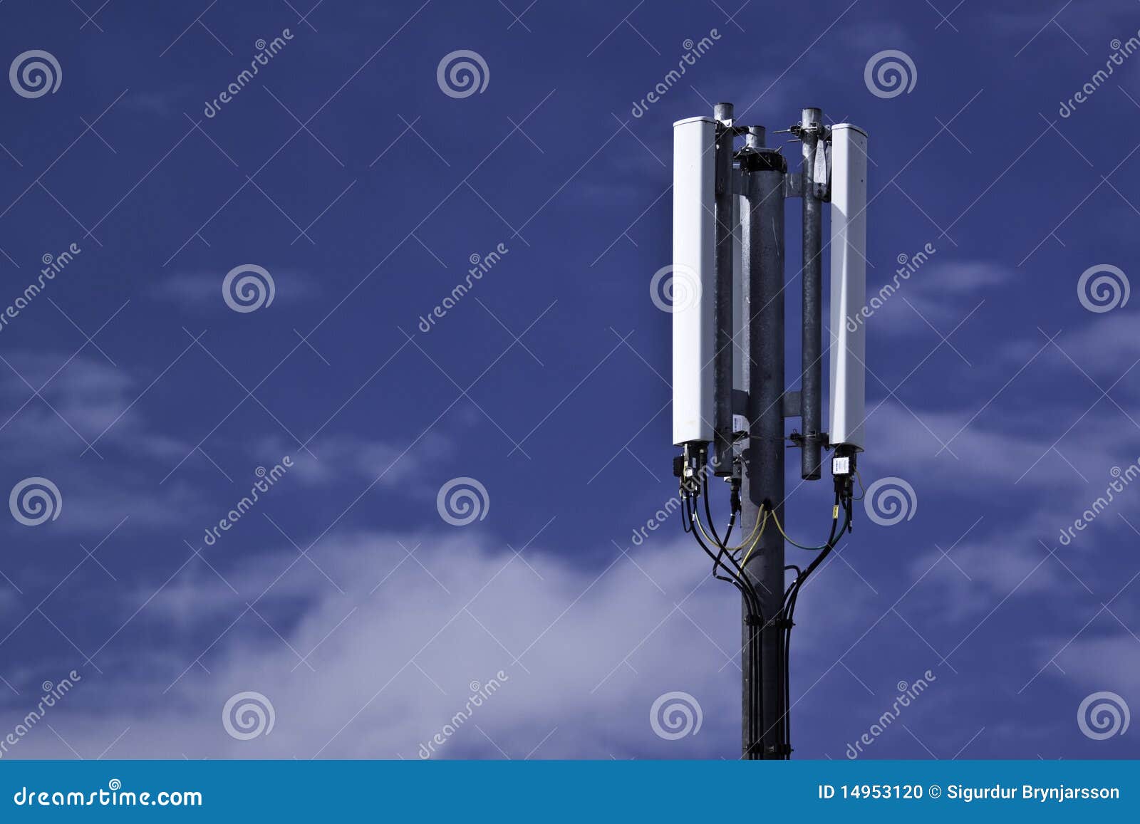 Communications mast stock photo. Image of grey, telecommunications ...