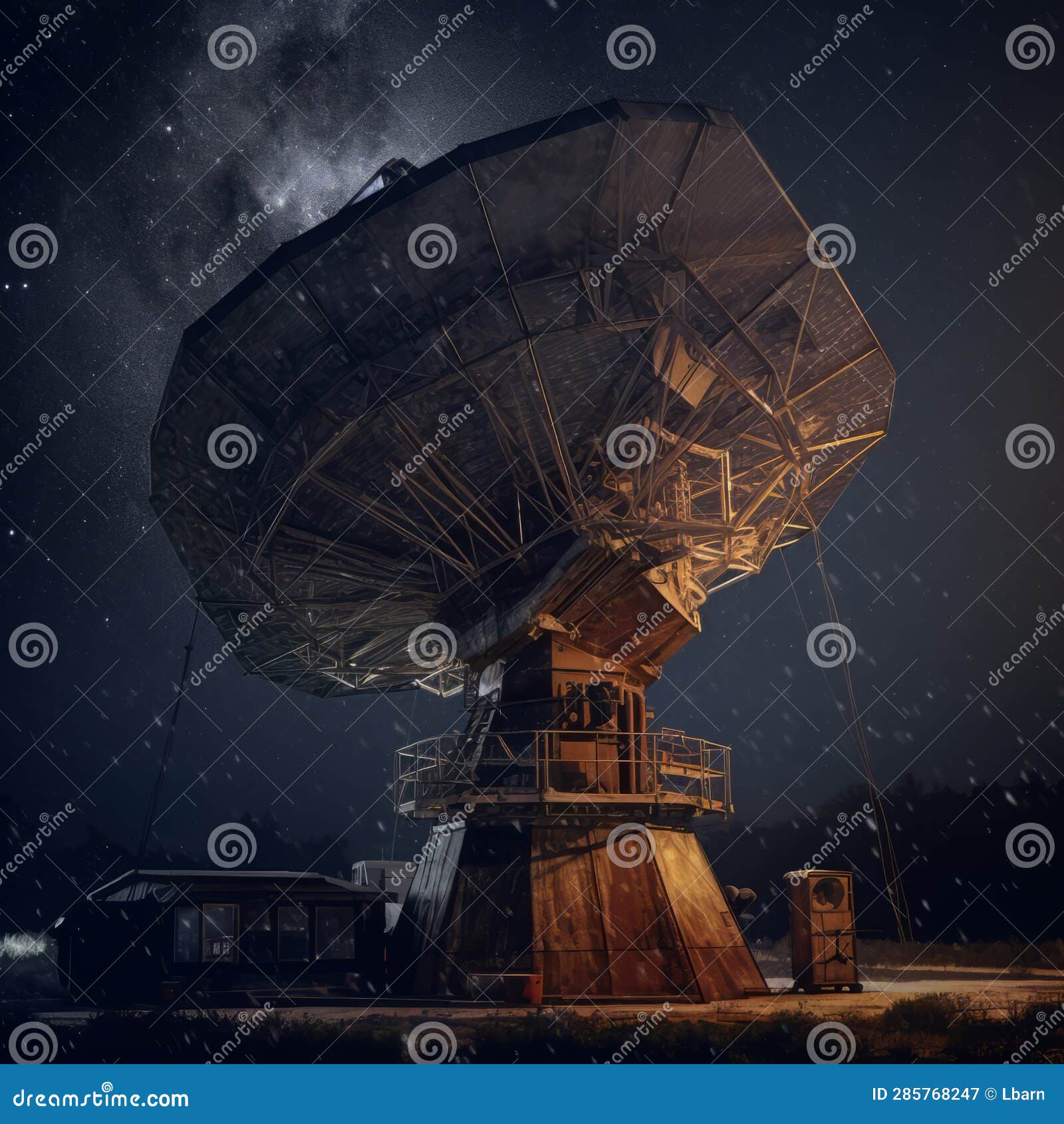 Communications Satellite Ground Station Stock Image - Image of station ...