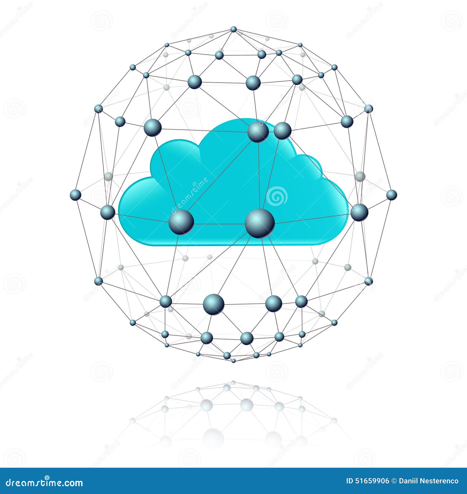 Communications Sector and the Cloud Stock Vector - Illustration of ...