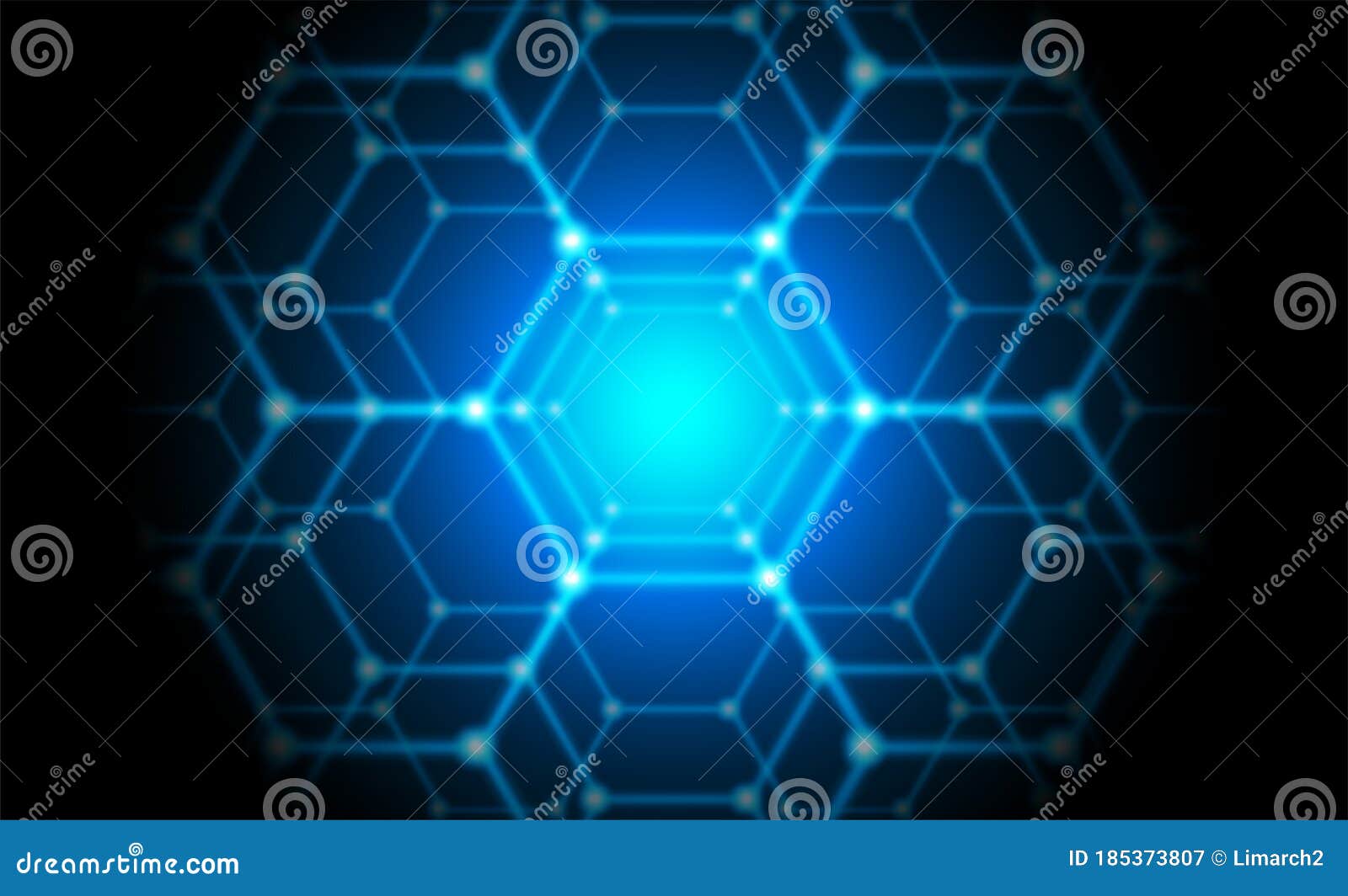 Communications or Technology, Science Concepts. Plexus Hexagon ...