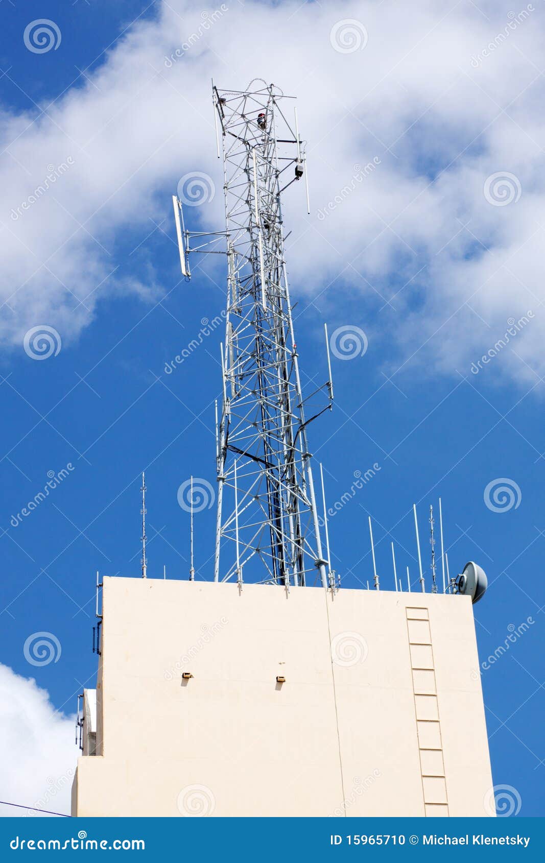Communications Tower stock photo. Image of signals, metal - 15965710