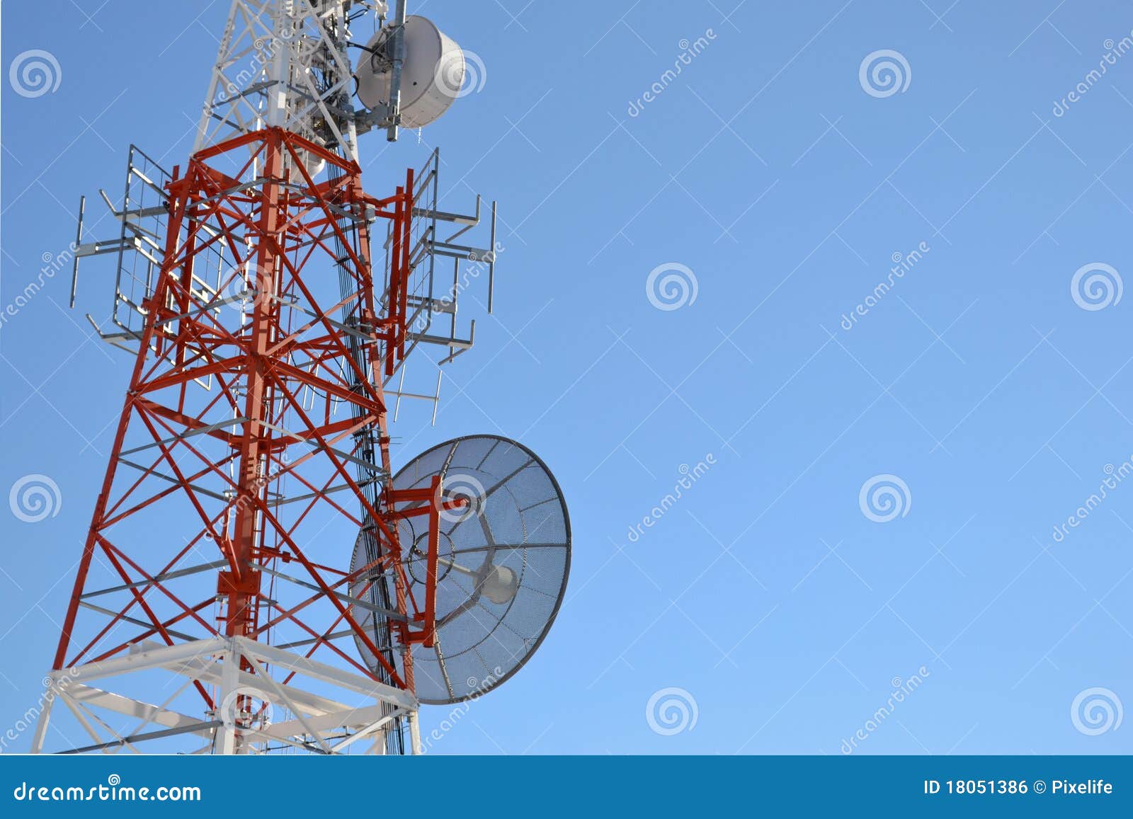Communications tower stock photo. Image of equipment - 18051386