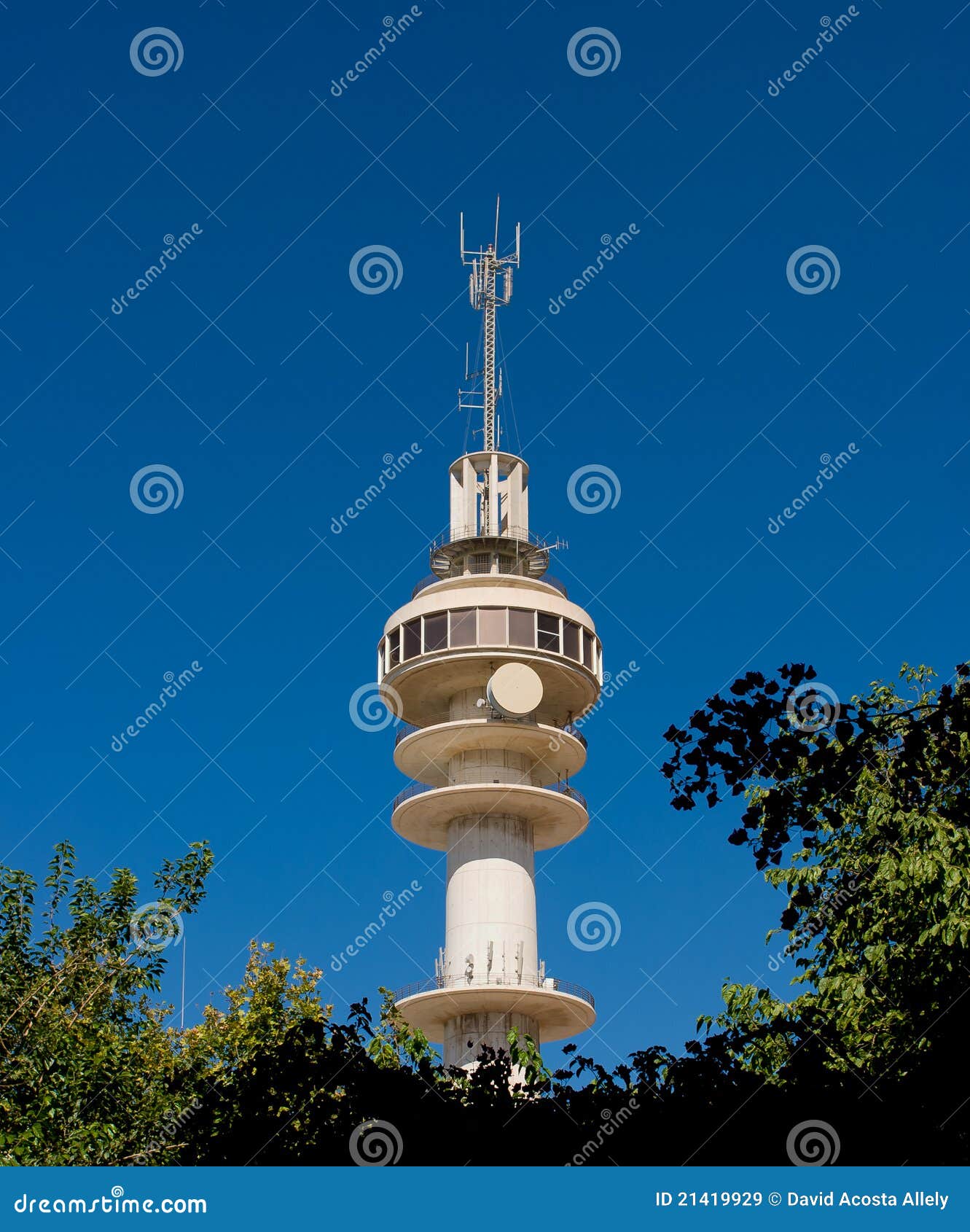 Communications Tower stock image. Image of data, signal - 21419929