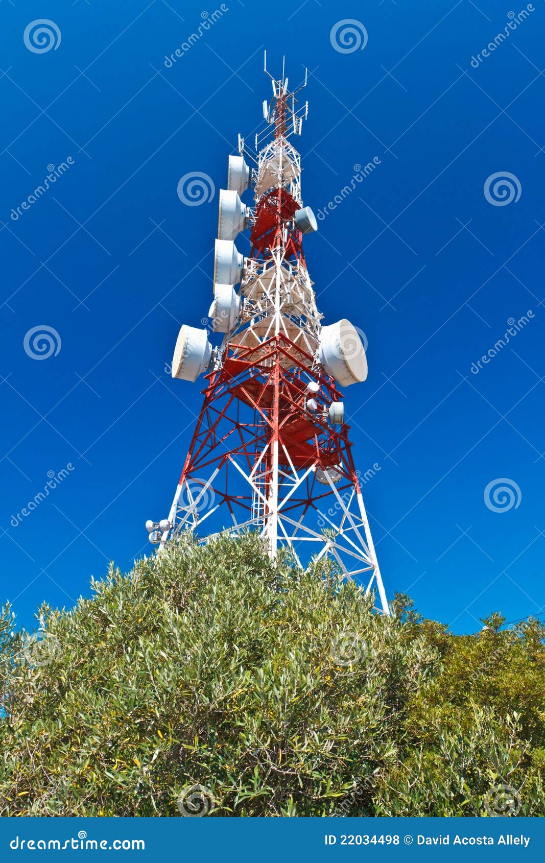Communications Tower stock photo. Image of medium, receptor - 22034498