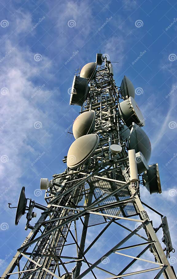 Communications Tower stock image. Image of aerial, data - 850951