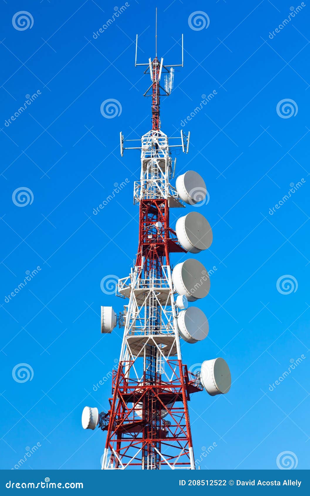 Communications Tower stock photo. Image of mobile, communication ...