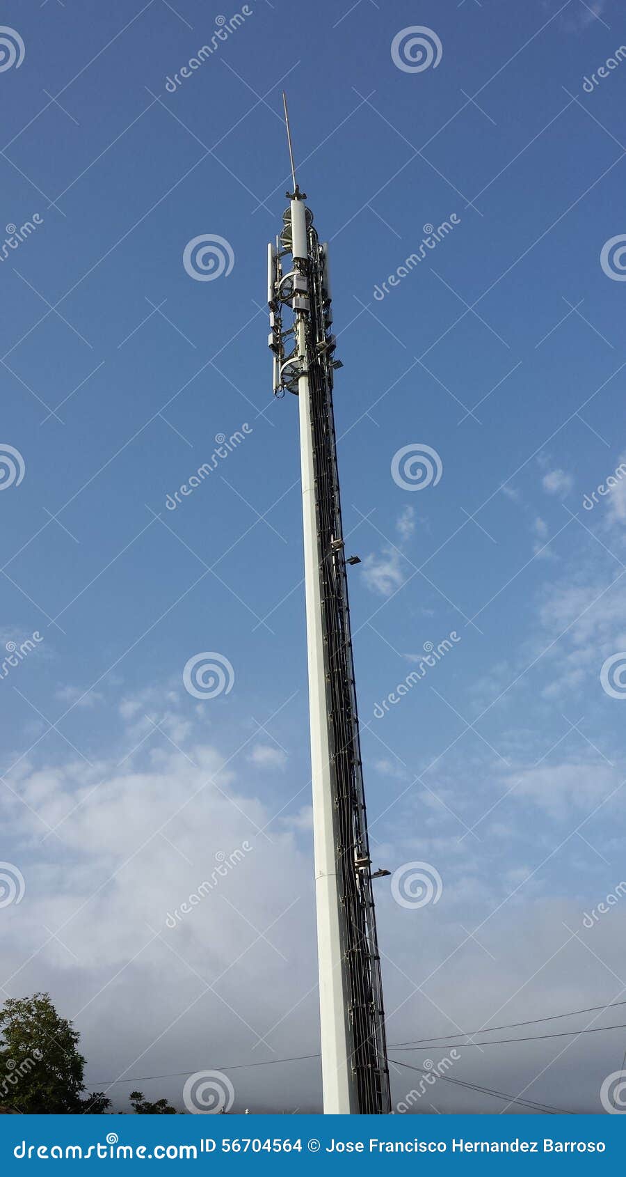 Communications tower stock photo. Image of mobile, tower - 56704564
