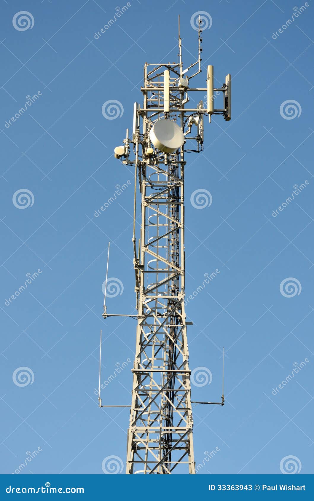 Communications Tower stock image. Image of mast, broadcast - 33363943