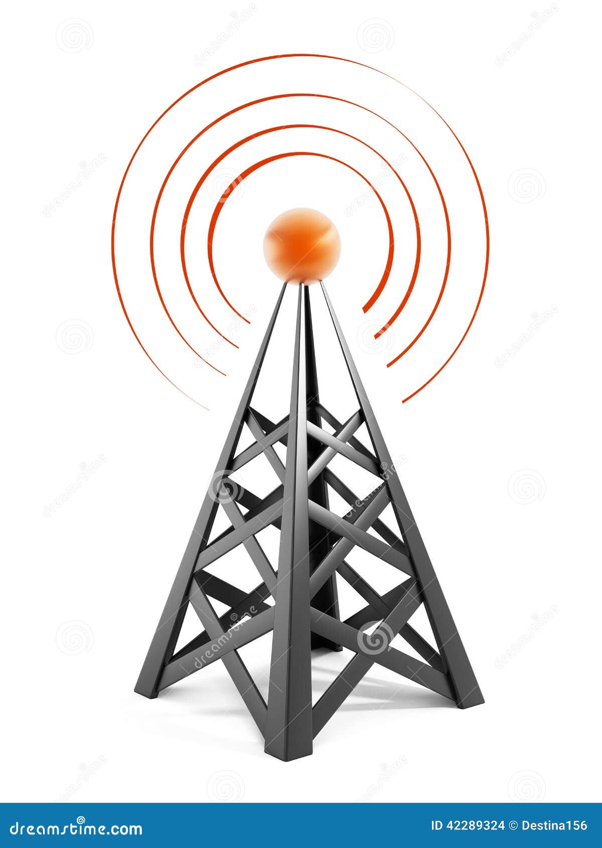 Communications Tower Vector Illustration | CartoonDealer.com #9437498