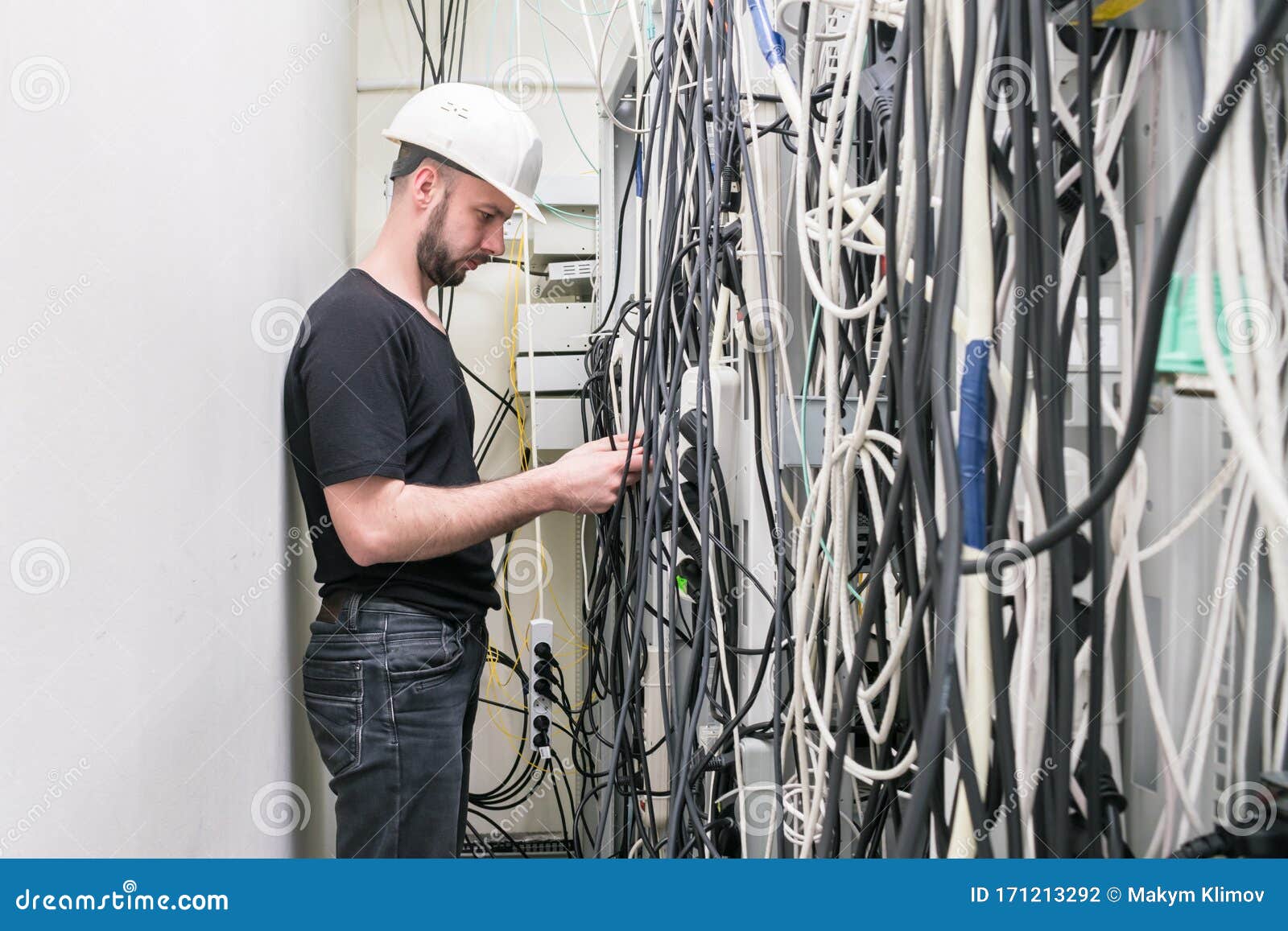 Communications Worker is in the Arms of a Multitude of ...