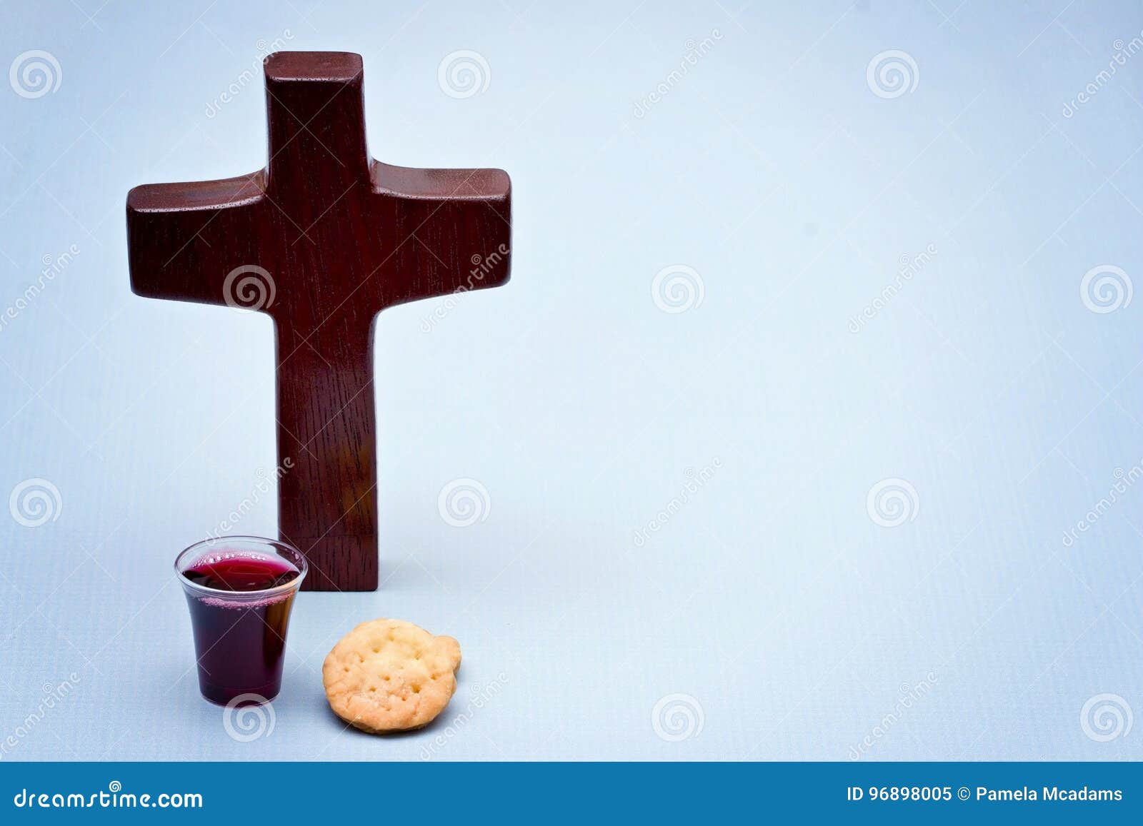 The Communion stock image. Image of cross, blue, symbol - 96898005