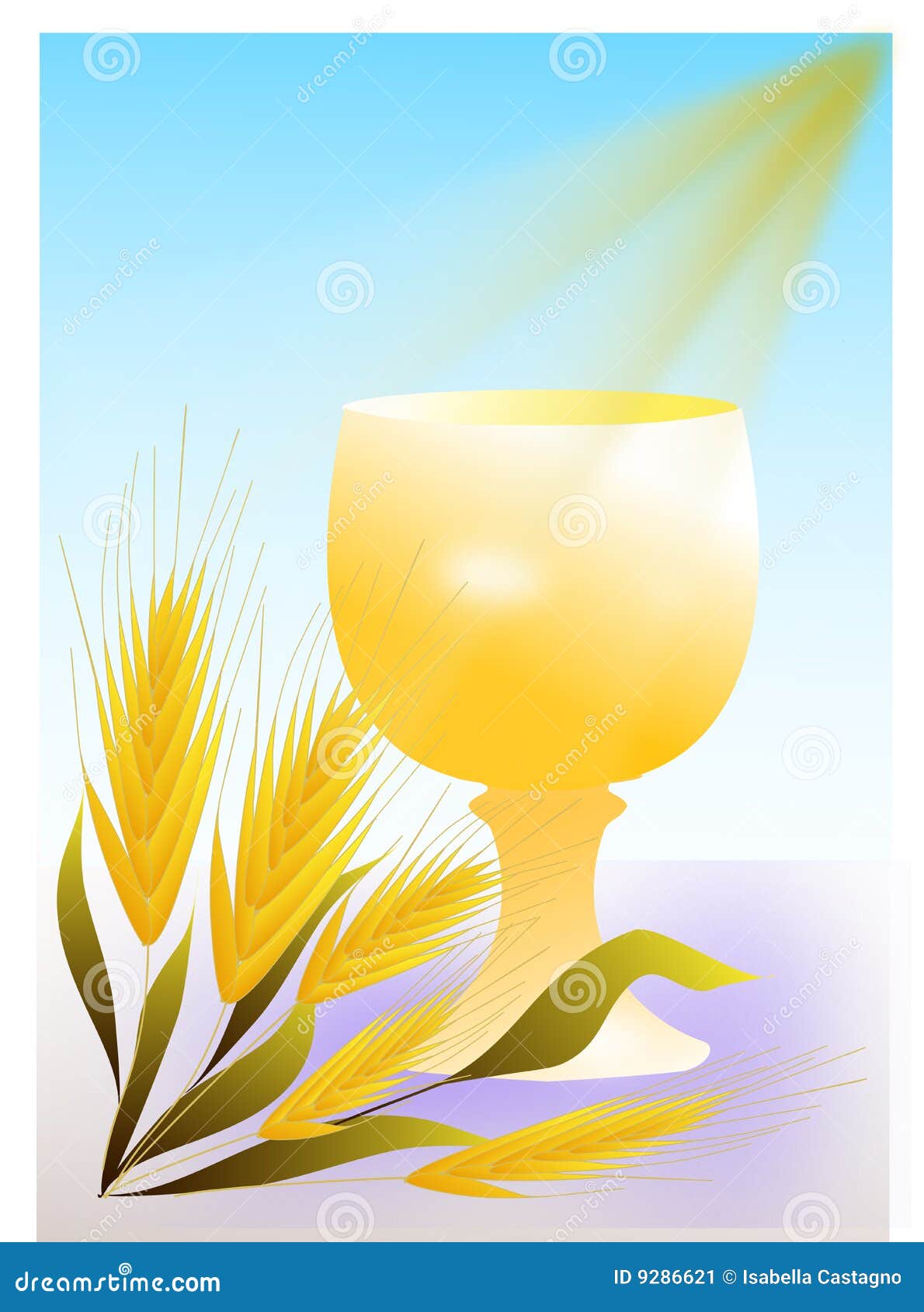 Communion de calice d'or illustration de vecteur. Illustration du ...