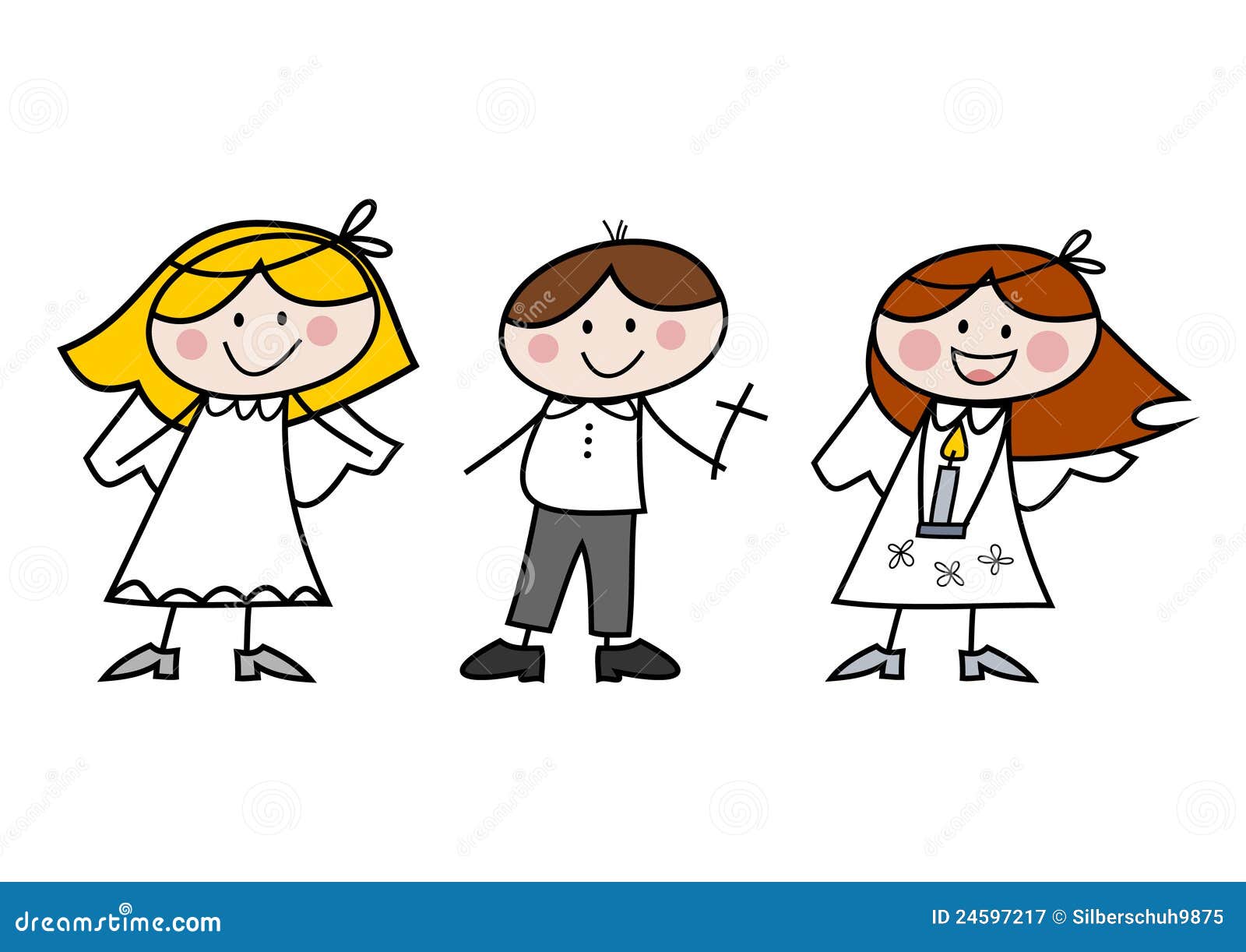 Communion Kids stock vector. Illustration of catholic - 24597217