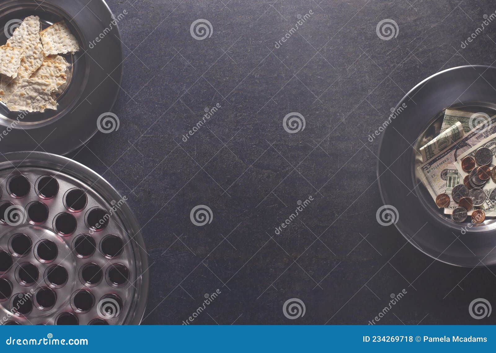 The Communion or Lords Supper with the Offering Stock Photo - Image of ...