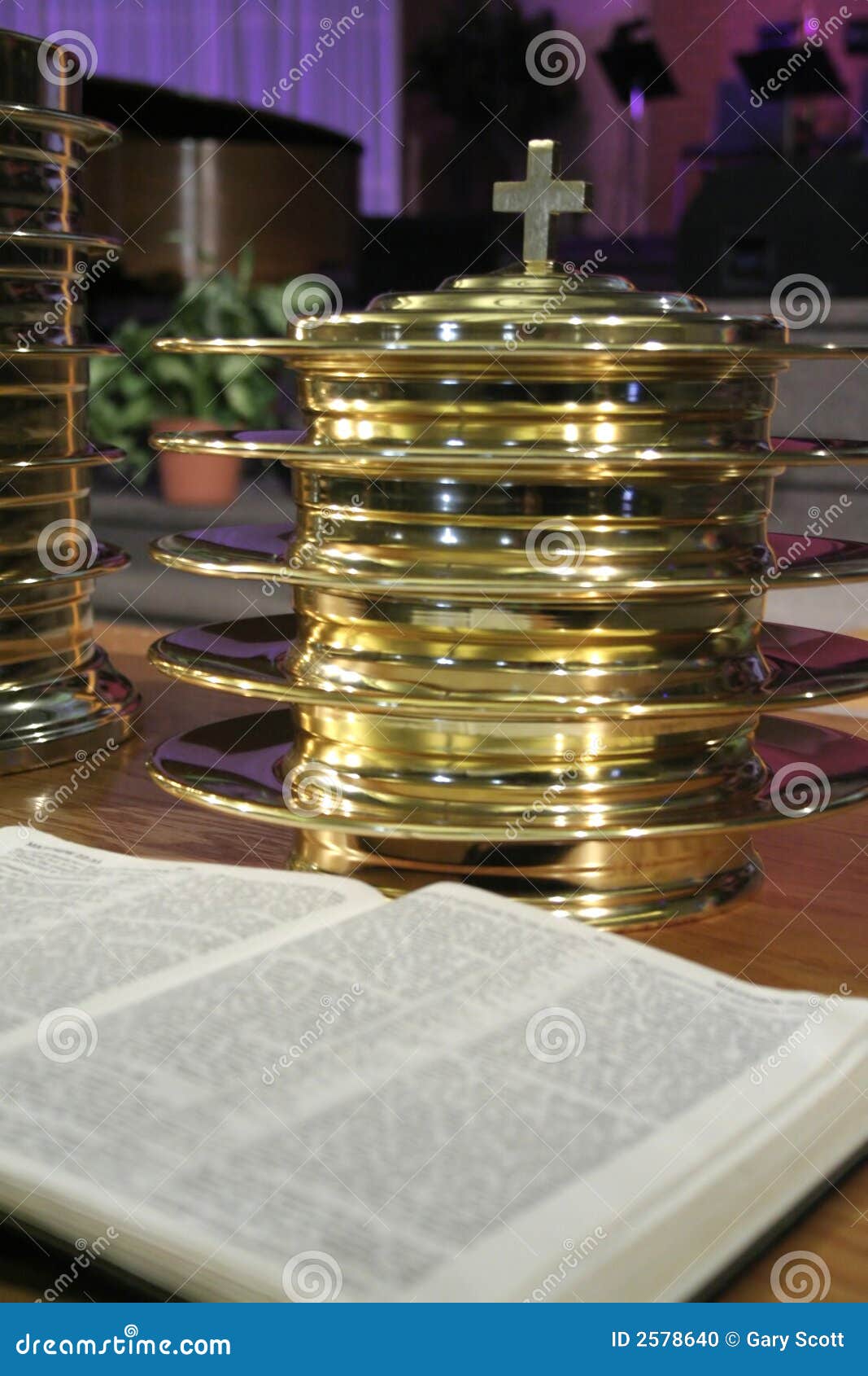 Communion Plates and Bible stock photo. Image of sacrifice - 2578640