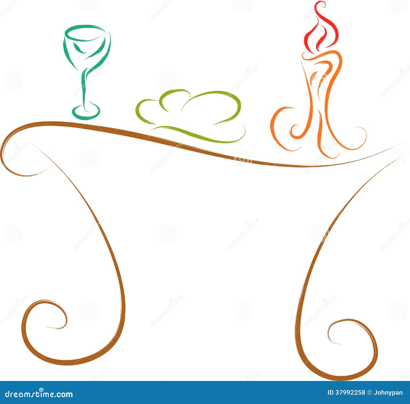 Communion Table Vector Illustration | CartoonDealer.com #6755998