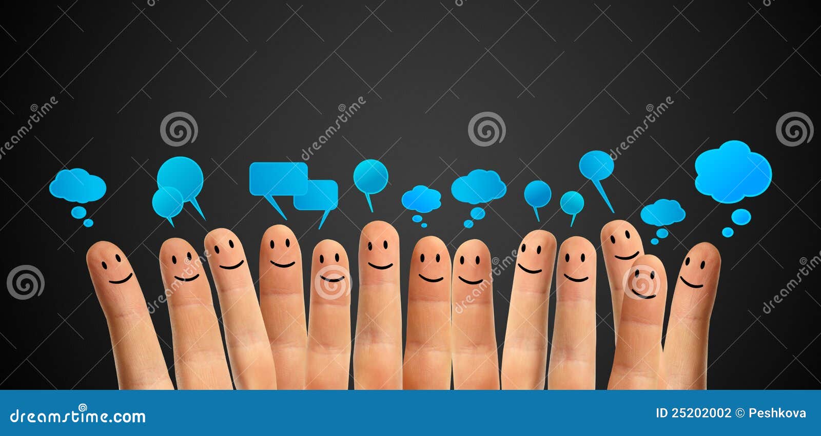 Communiquez Les Smiley De Doigt Photo stock - Image du joie, amusement ...