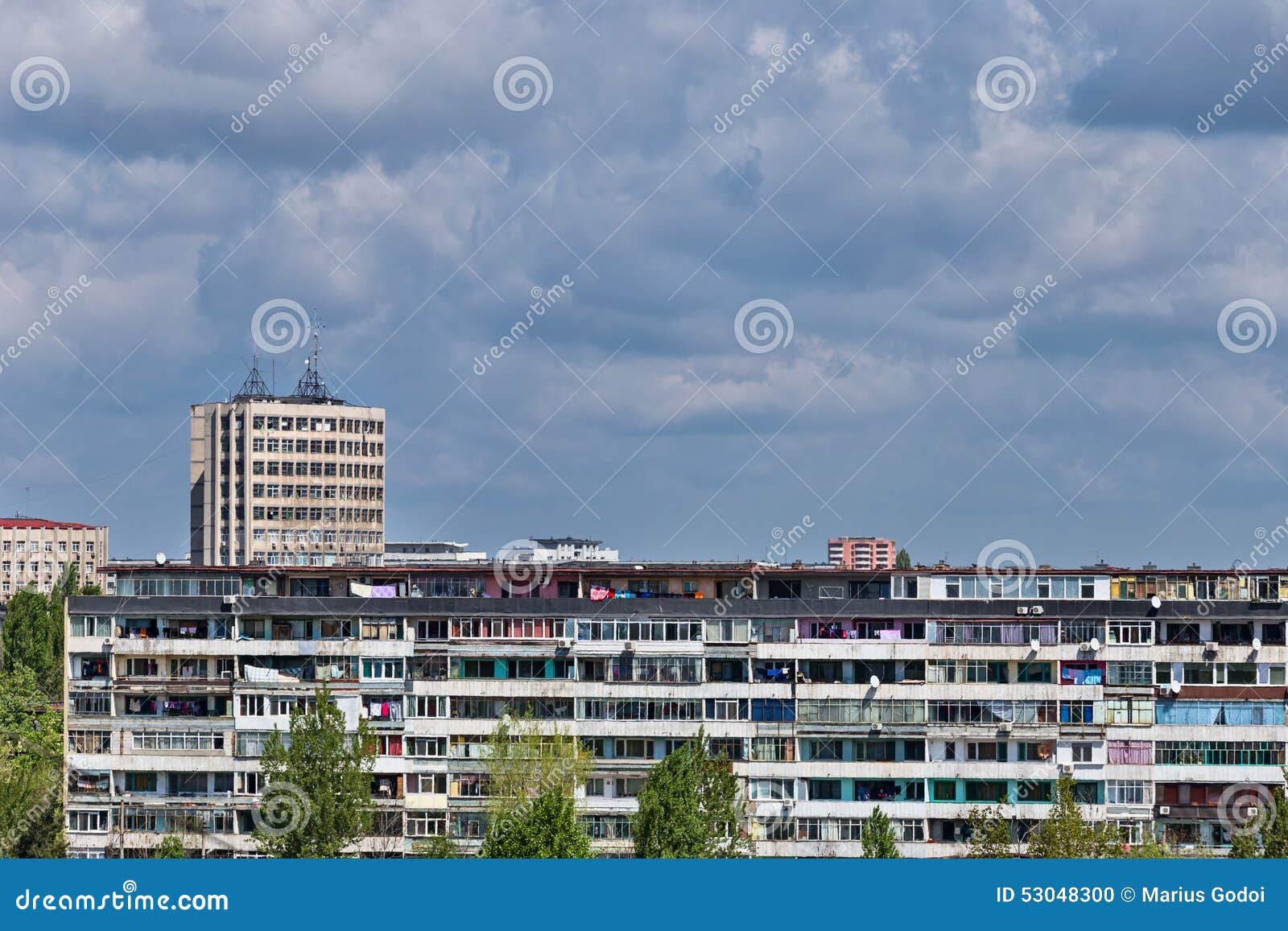Communism blocks stock photo. Image of bucharest, degraded - 53048300