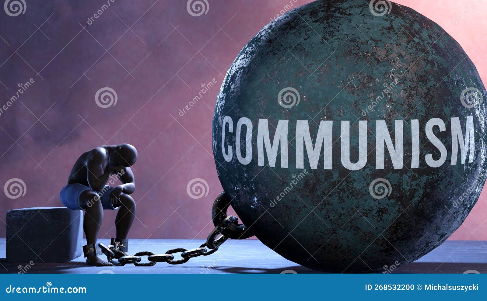 Communism And Life - Pictured As A Word Communism And A Wreck Ball To ...