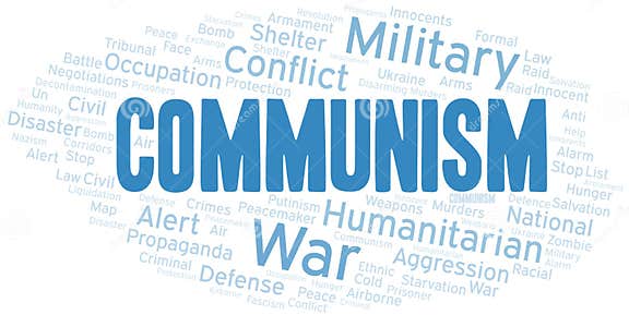 Communism Word Cloud. Vector Made with the Text only. Stock Vector ...