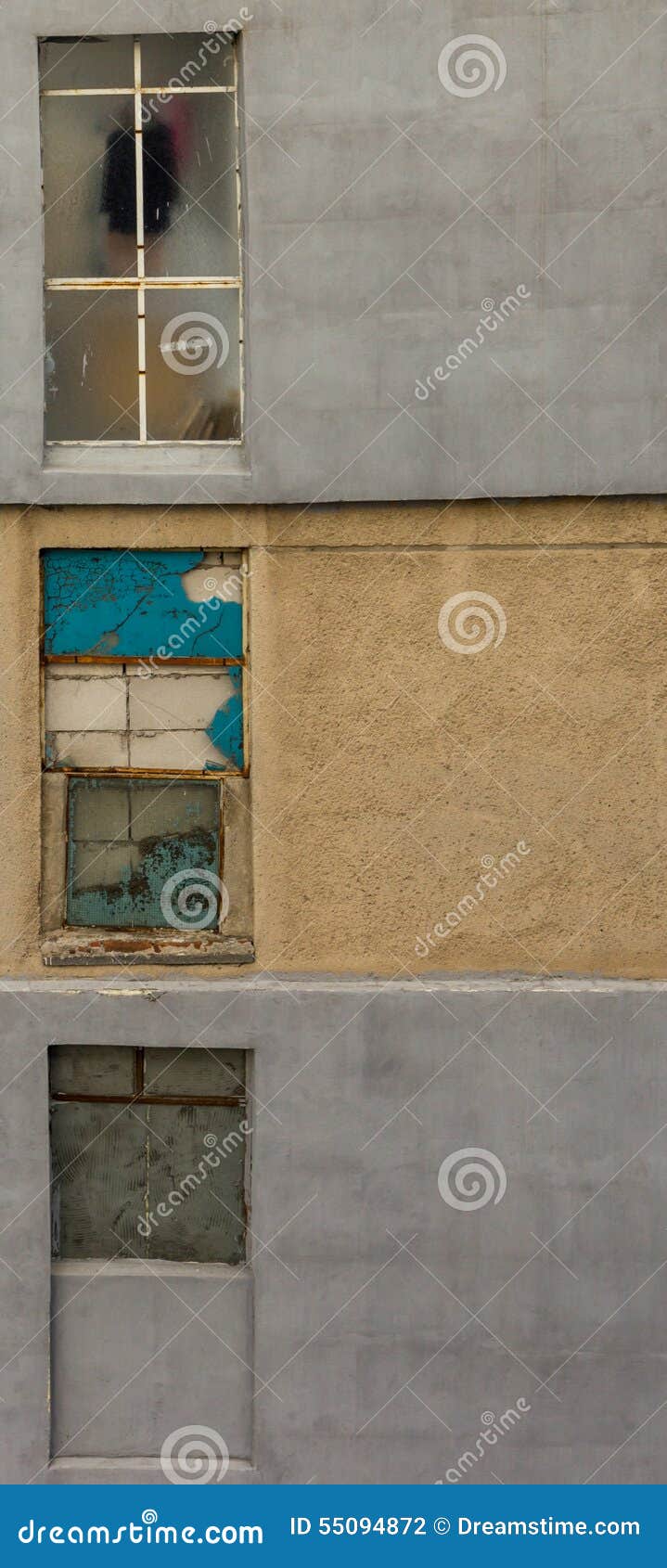 Communist building windows stock photo. Image of apartment - 55094872
