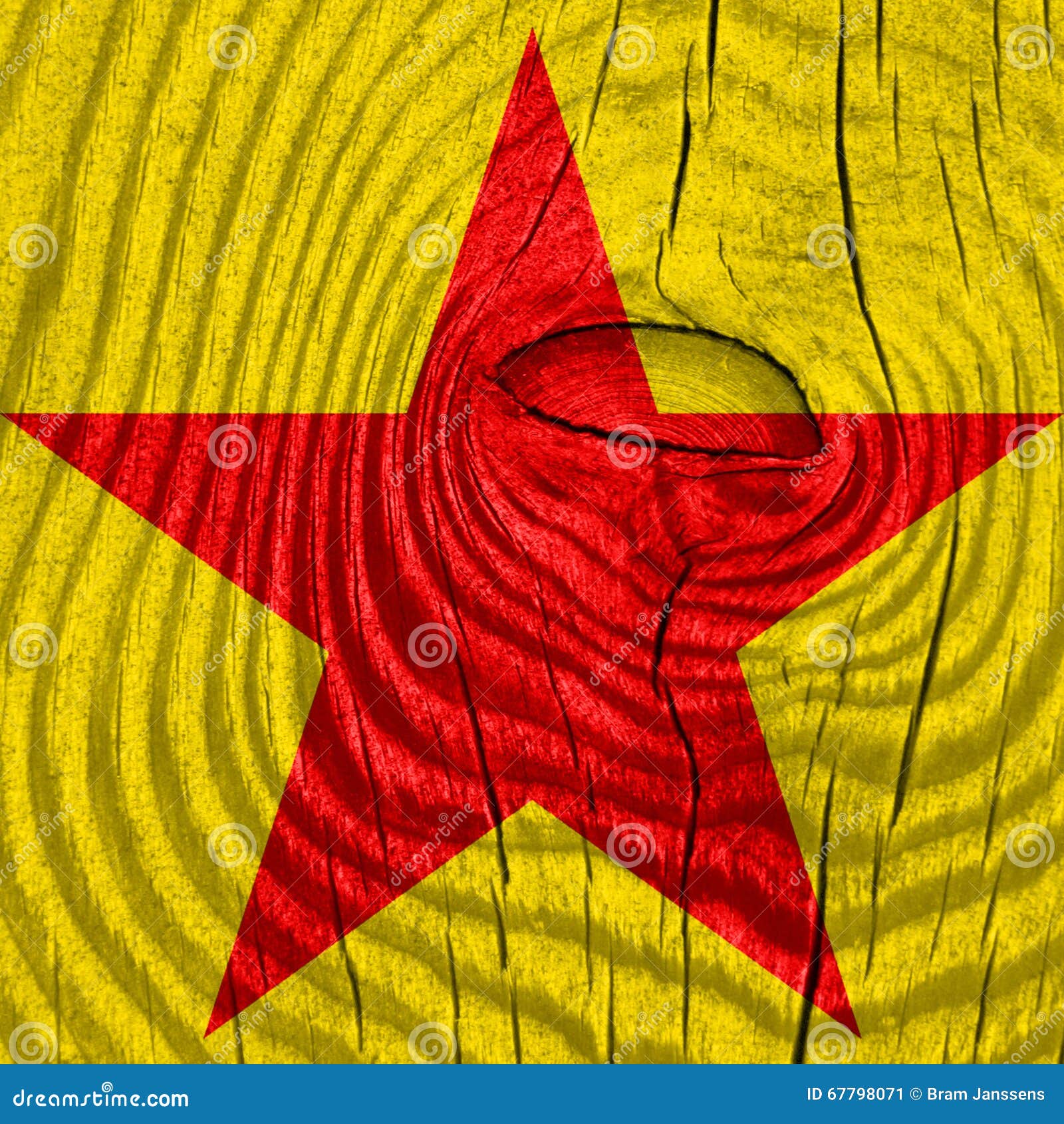 Communist Sign With Red And Yellow Colors Stock Photography ...