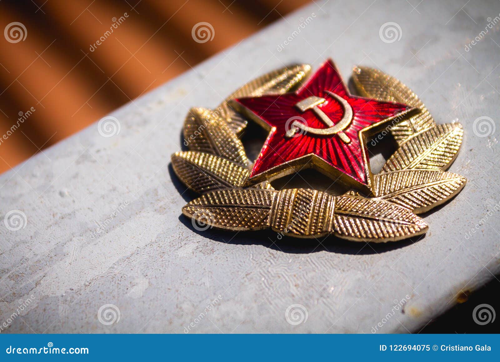Communist Soviet Badge stock image. Image of leader - 122694075