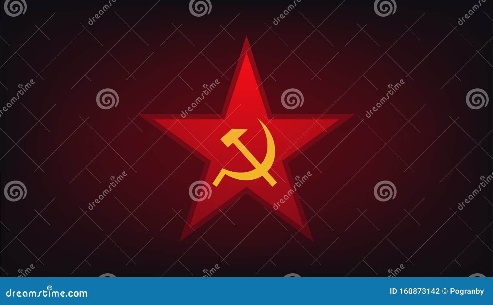 Communist Star Red Socialist Star Stock Vector Illustration Of