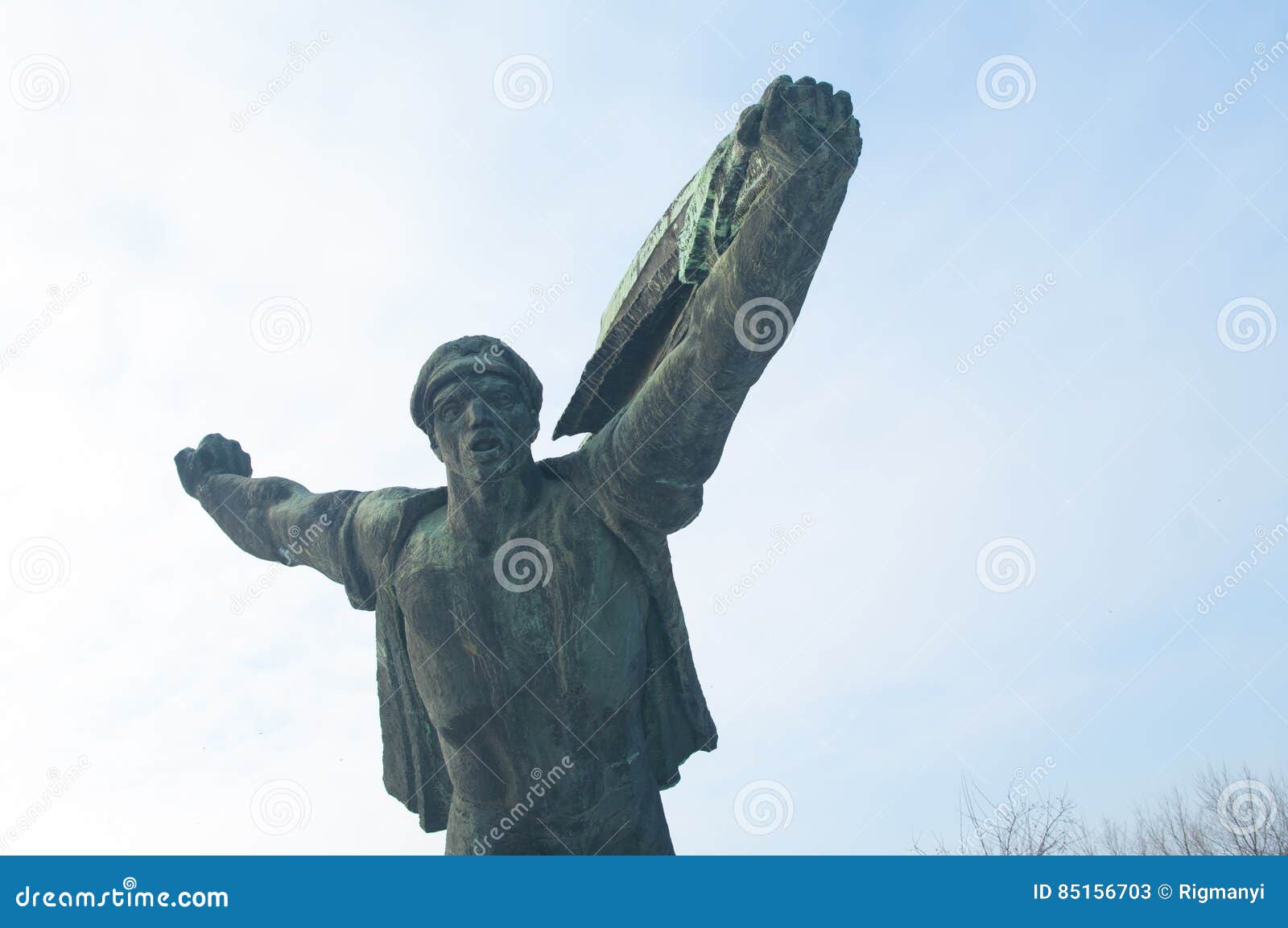 Communist statue stock image. Image of military, europe - 85156703