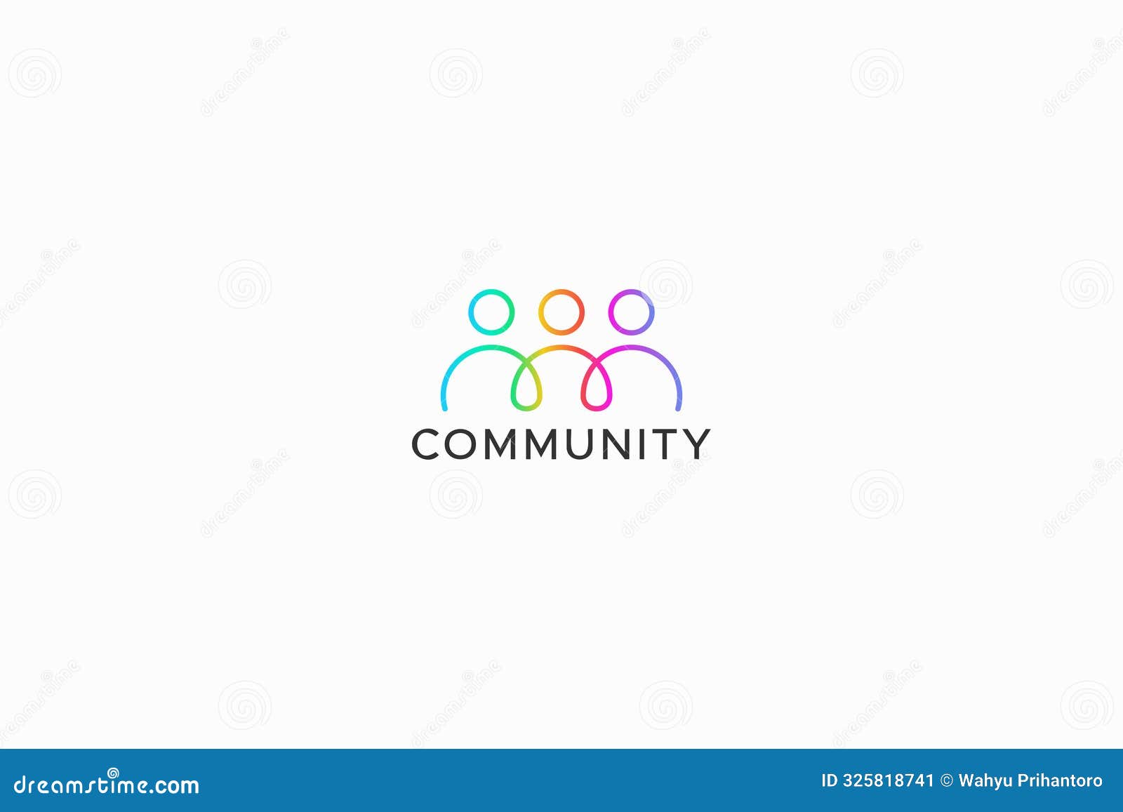 Logo Colorful Connections Building Vibrant Community Networks Stock ...