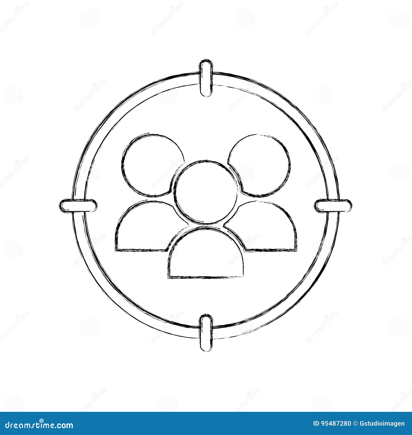 Community Avatars Isolated Icon Stock Vector - Illustration of ...