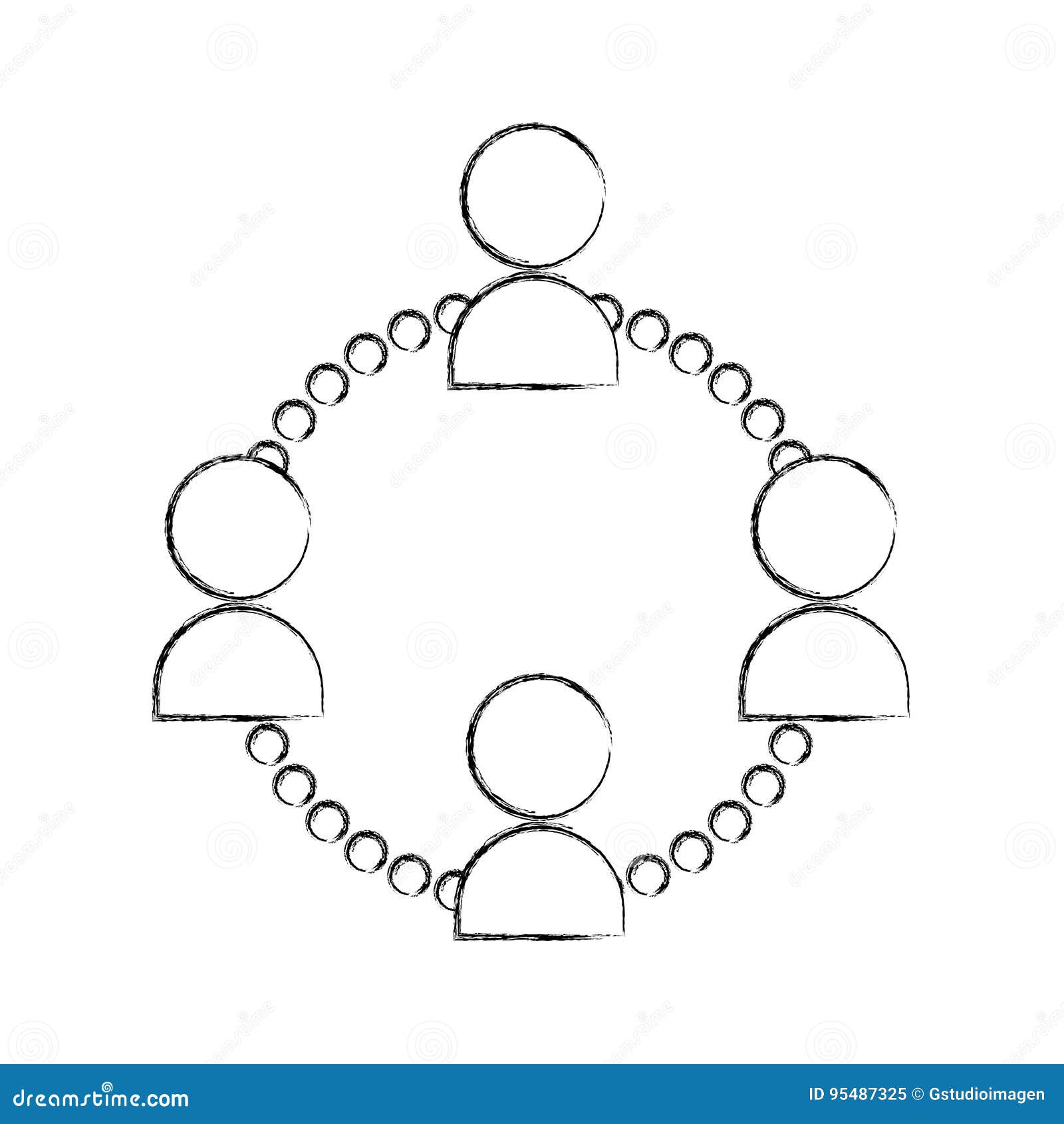 Community Avatars Isolated Icon Stock Vector - Illustration of meeting ...