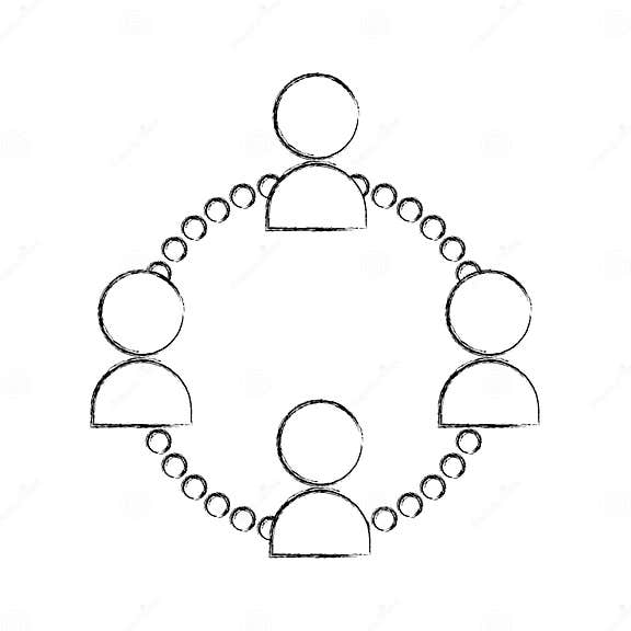 Community Avatars Isolated Icon Stock Vector - Illustration of meeting ...