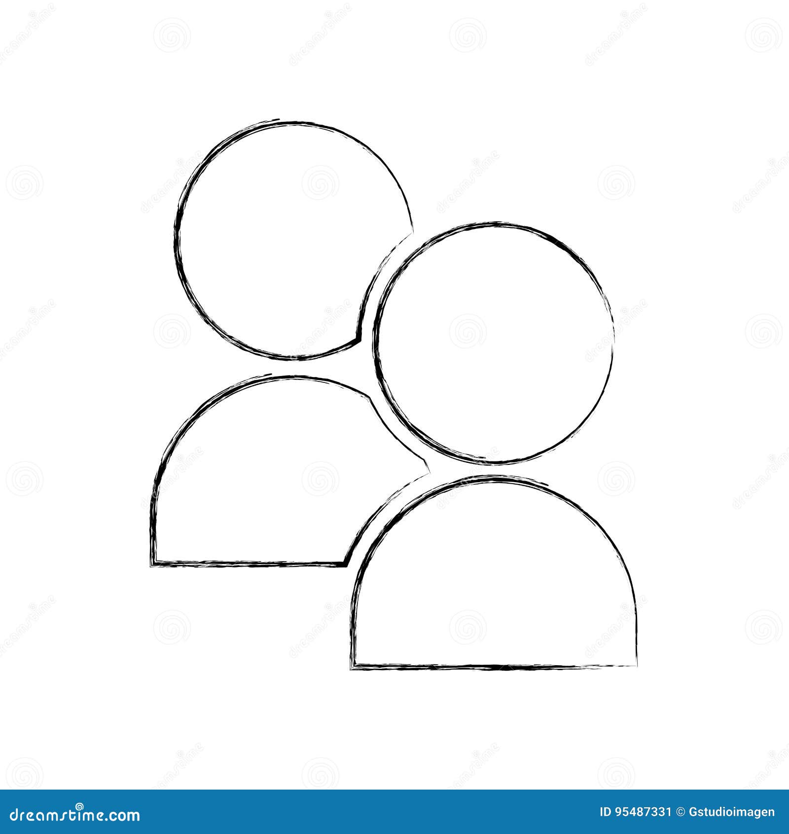 Community Avatars Isolated Icon Stock Vector - Illustration of profile ...