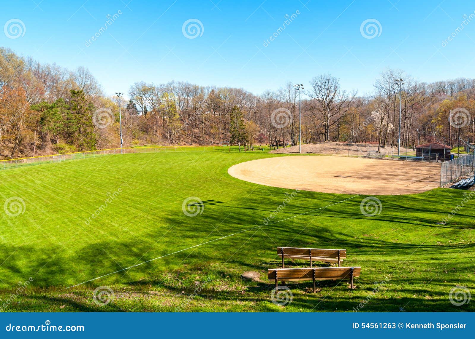 Community ballpark stock image. Image of game, baseball - 54561263