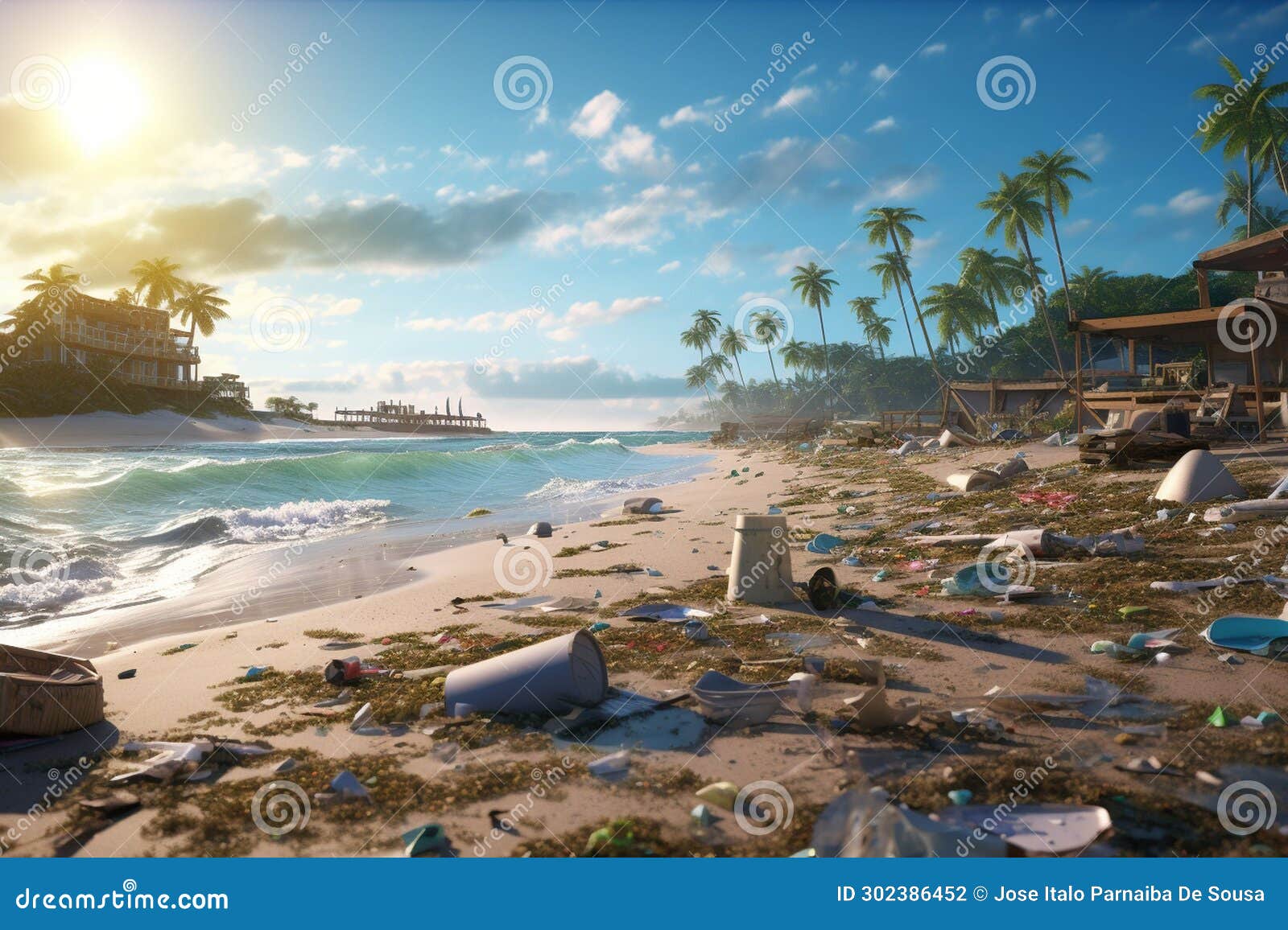 Community Beach Cleanup Event Highlighting Stock Illustration ...