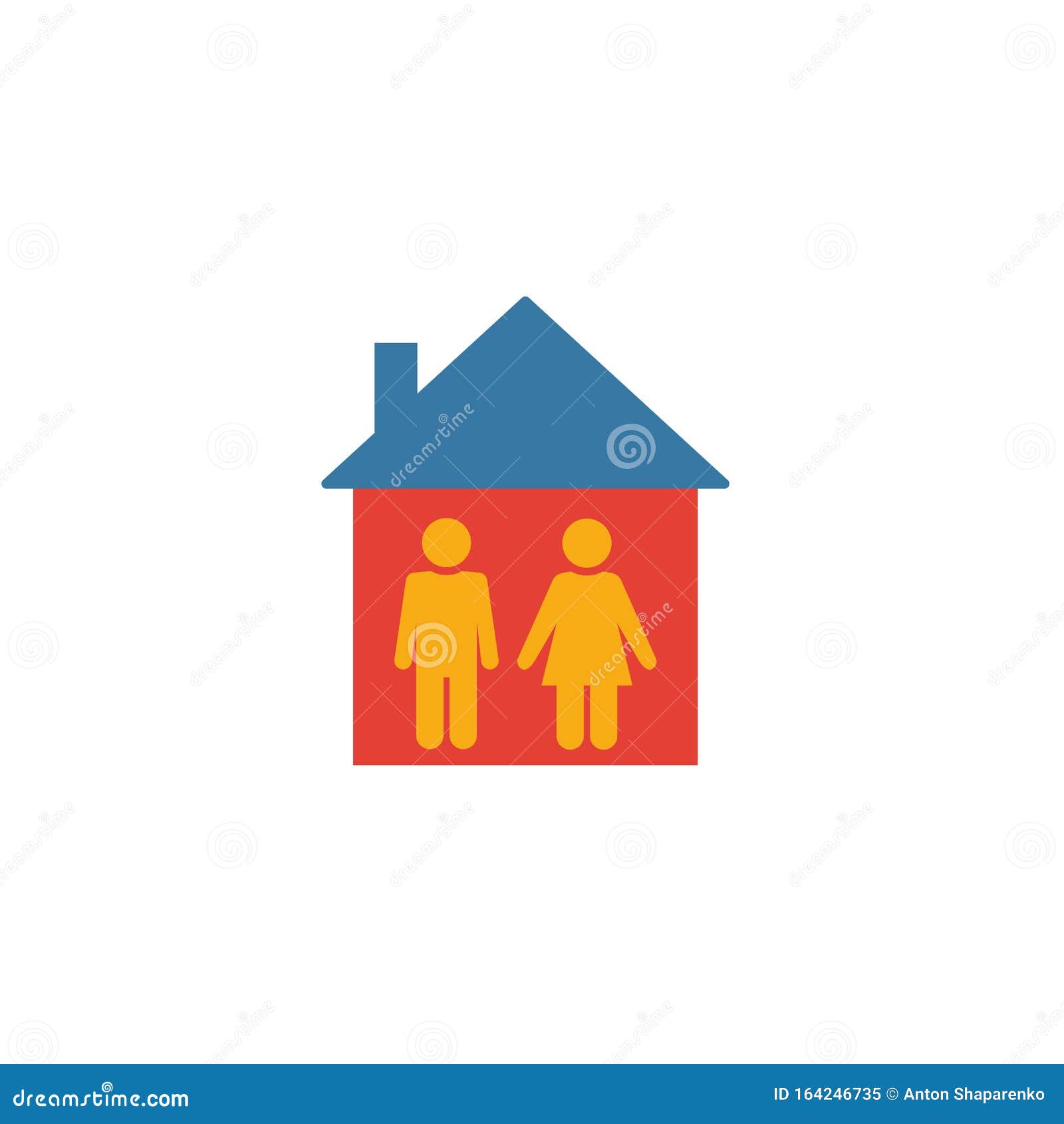 Community Building Icon. Simple Flat Element from Collection Stock ...