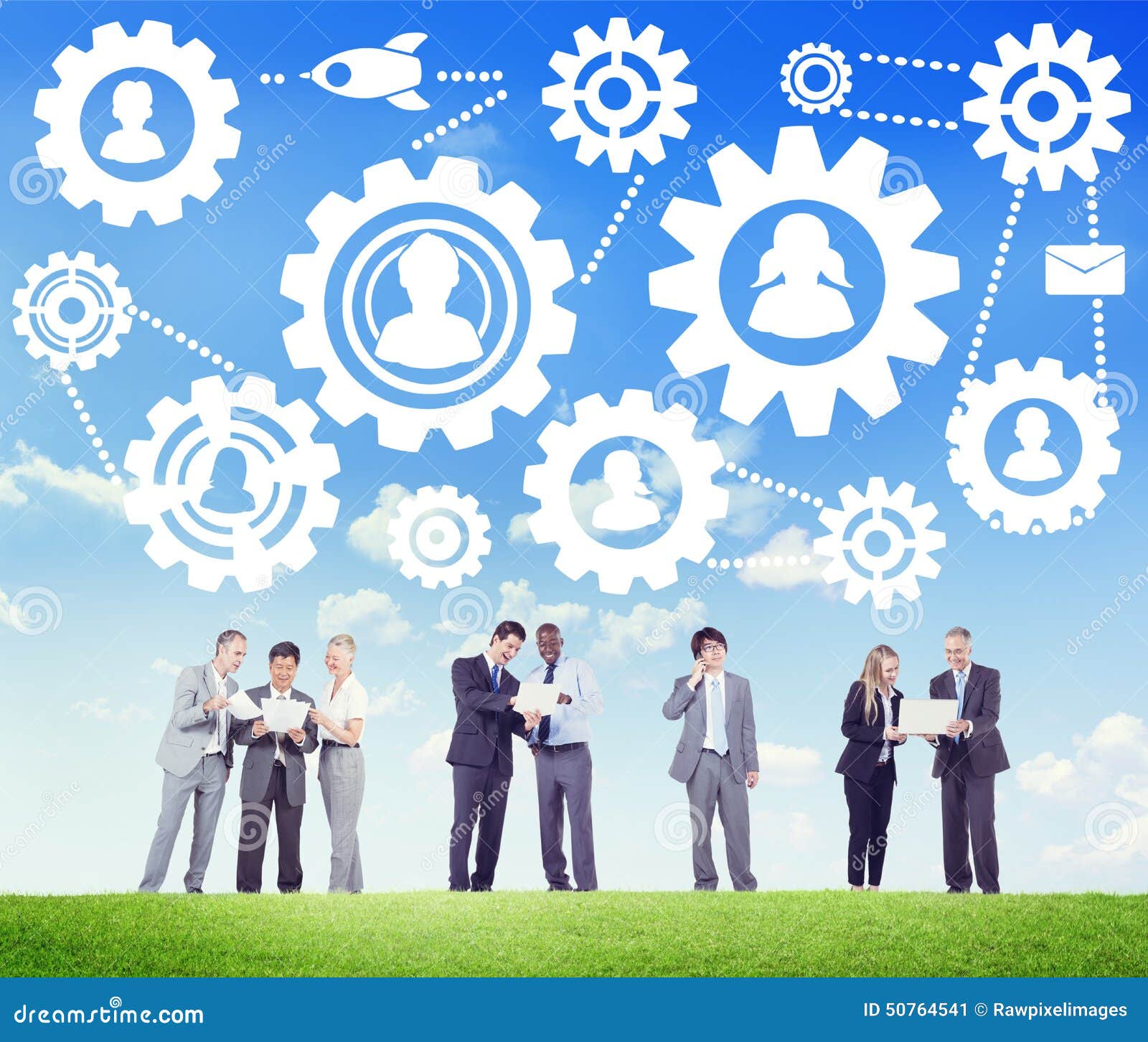 Community Business Partnership Collaboration Support Concept Stock ...